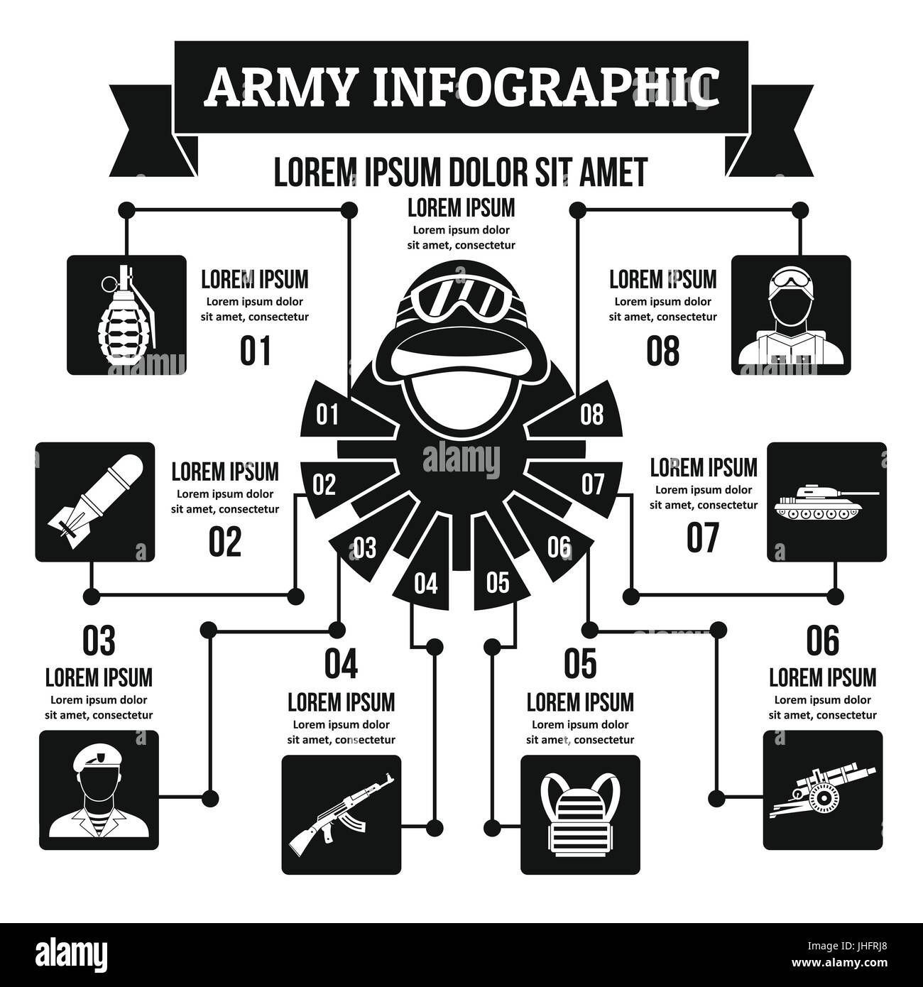 Army infographic concept, simple style Stock Vector Image & Art - Alamy