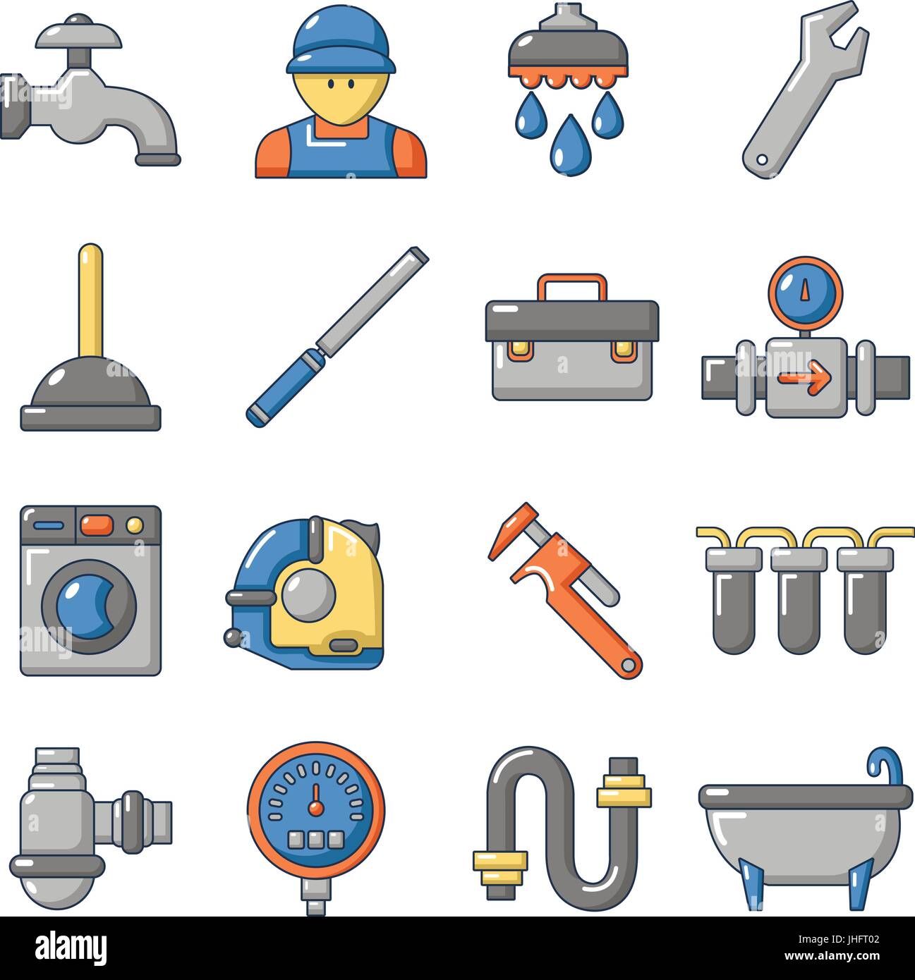 Plumber symbols icons set, cartoon style Stock Vector Image & Art - Alamy Plumber symbols icons set, cartoon style Stock Vector Image & Art - Alamy
