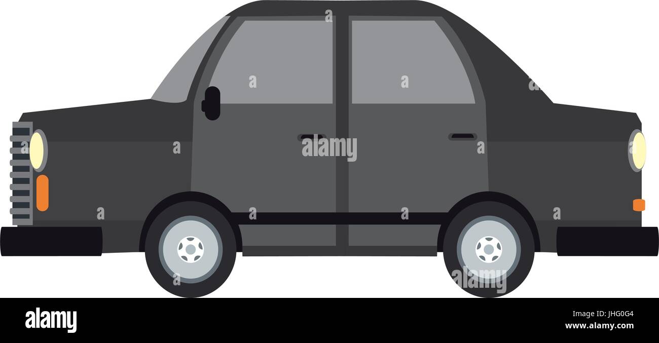 car side view icon gray automobile vehicle Stock Vector Image & Art - Alamy