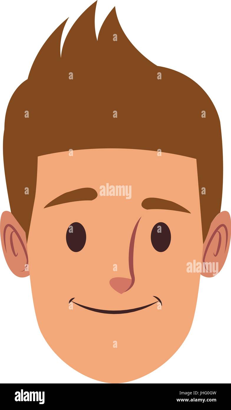 smiling man portrait male character people Stock Vector Image & Art - Alamy