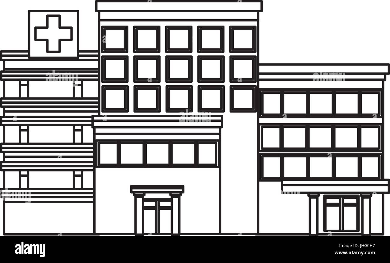 hospital building high detailed medicine Stock Vector Image & Art - Alamy