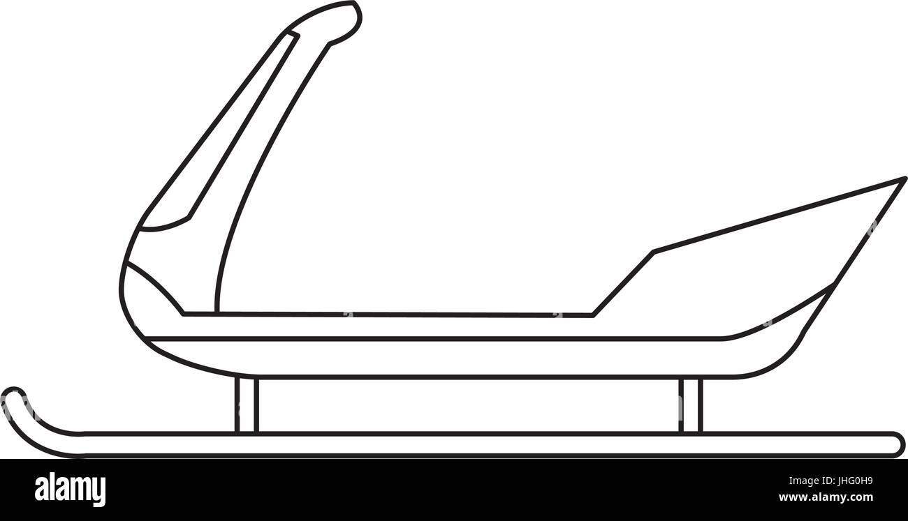 snow sled modern vehicle object icon Stock Vector Image & Art - Alamy