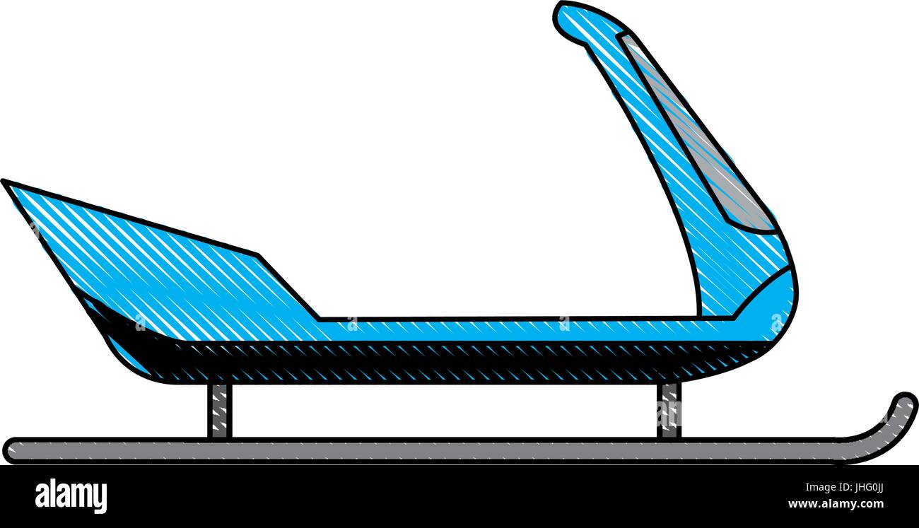 snow sled modern vehicle object icon Stock Vector Image & Art - Alamy