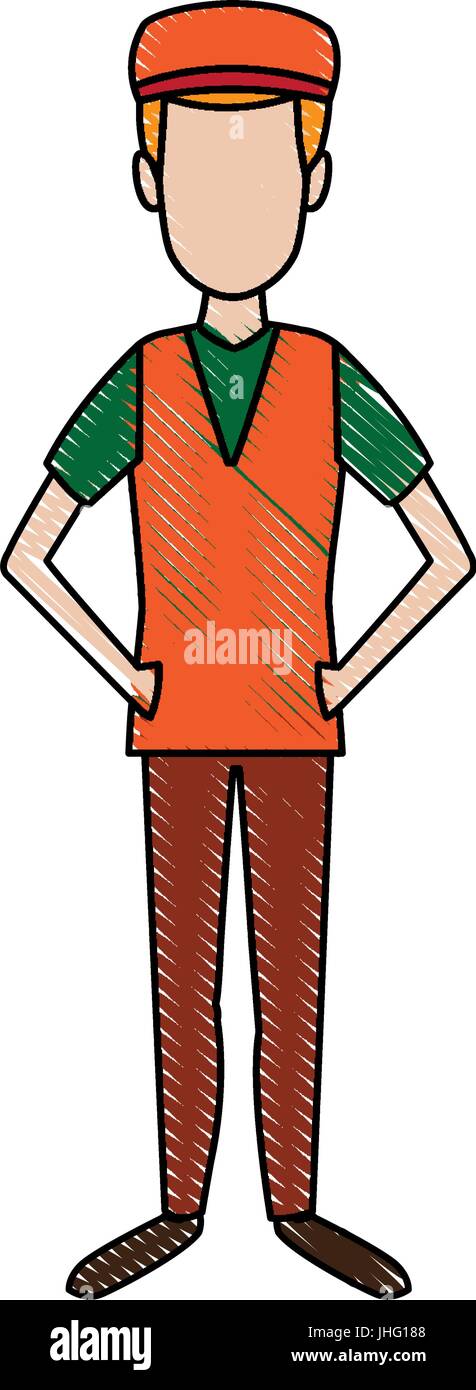 standing man young people cartoon image Stock Vector Image & Art - Alamy