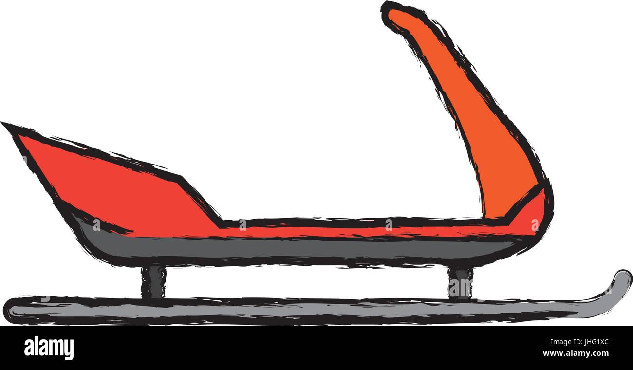 snow sled modern vehicle object icon Stock Vector Image & Art - Alamy