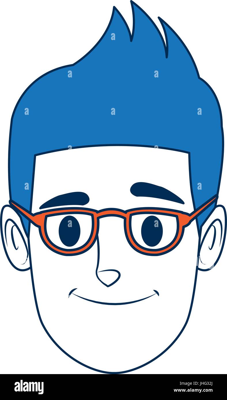 portrait man young male cartoon people Stock Vector Image & Art - Alamy