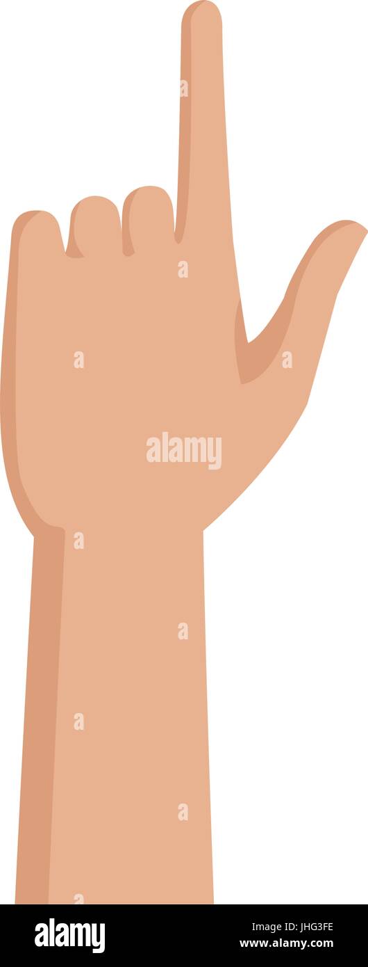hand pointing finger up index gesture icon Stock Vector Image & Art - Alamy