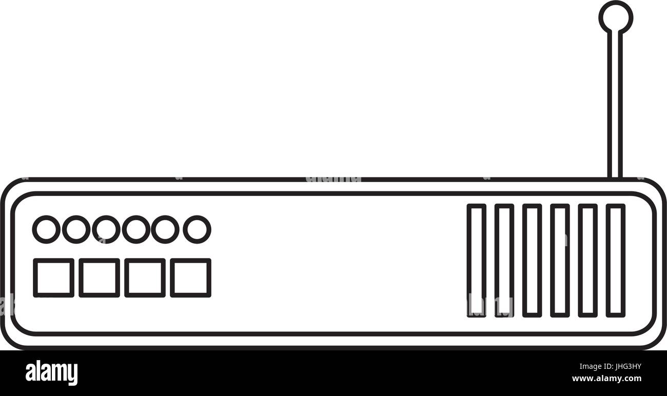 router modem device signal technology Stock Vector Image & Art - Alamy