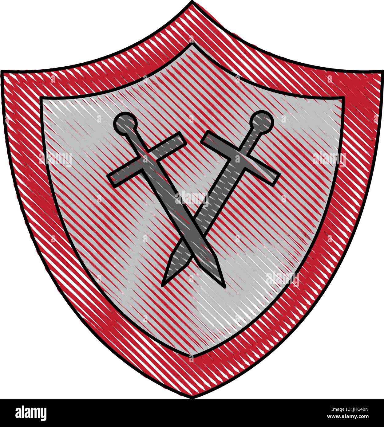 protection shield concept safety badge privacy Stock Vector Image & Art ...