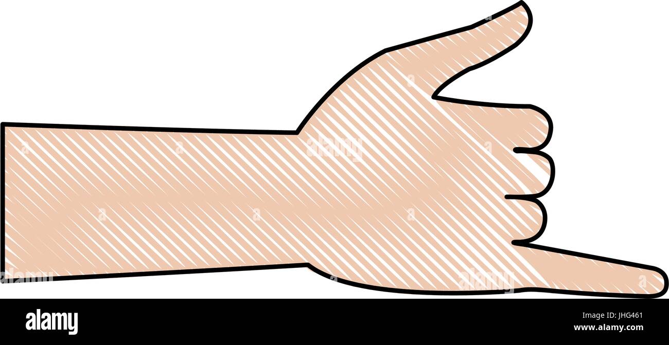 hand shaka aloha gesture symbol Stock Vector Image & Art - Alamy