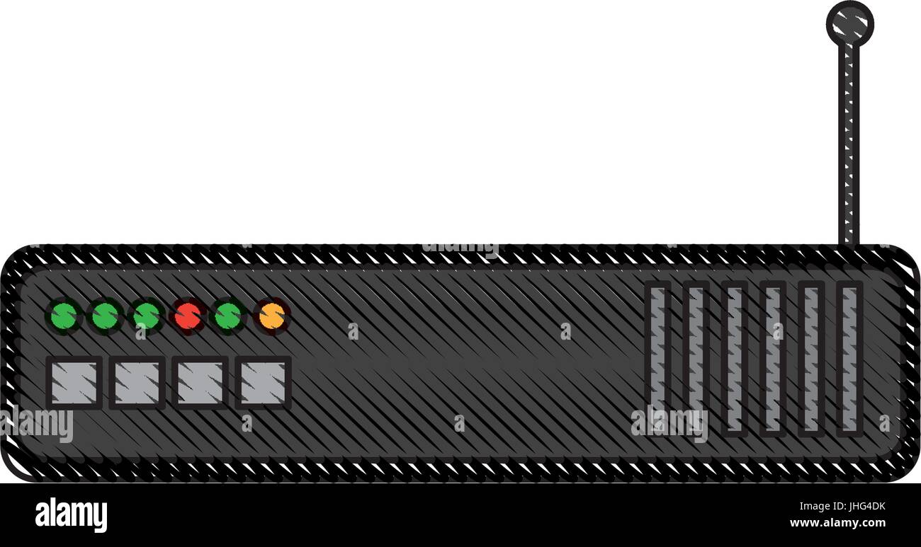 router modem device signal technology Stock Vector Image & Art - Alamy