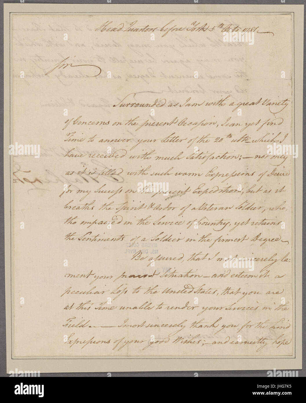 Washington, George. Headquarters at York. To General Morgan (NYPL ...