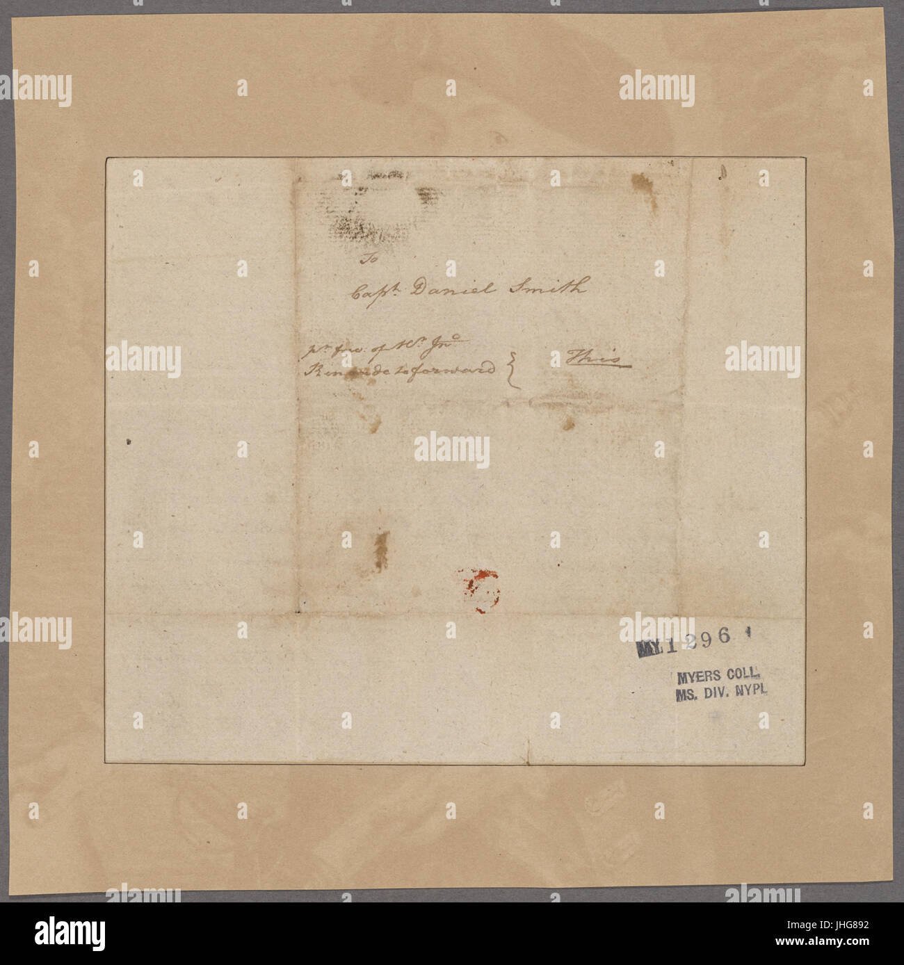 Russell, William. (Virginia). To Captain Daniel Smith (NYPL b11868620 ...
