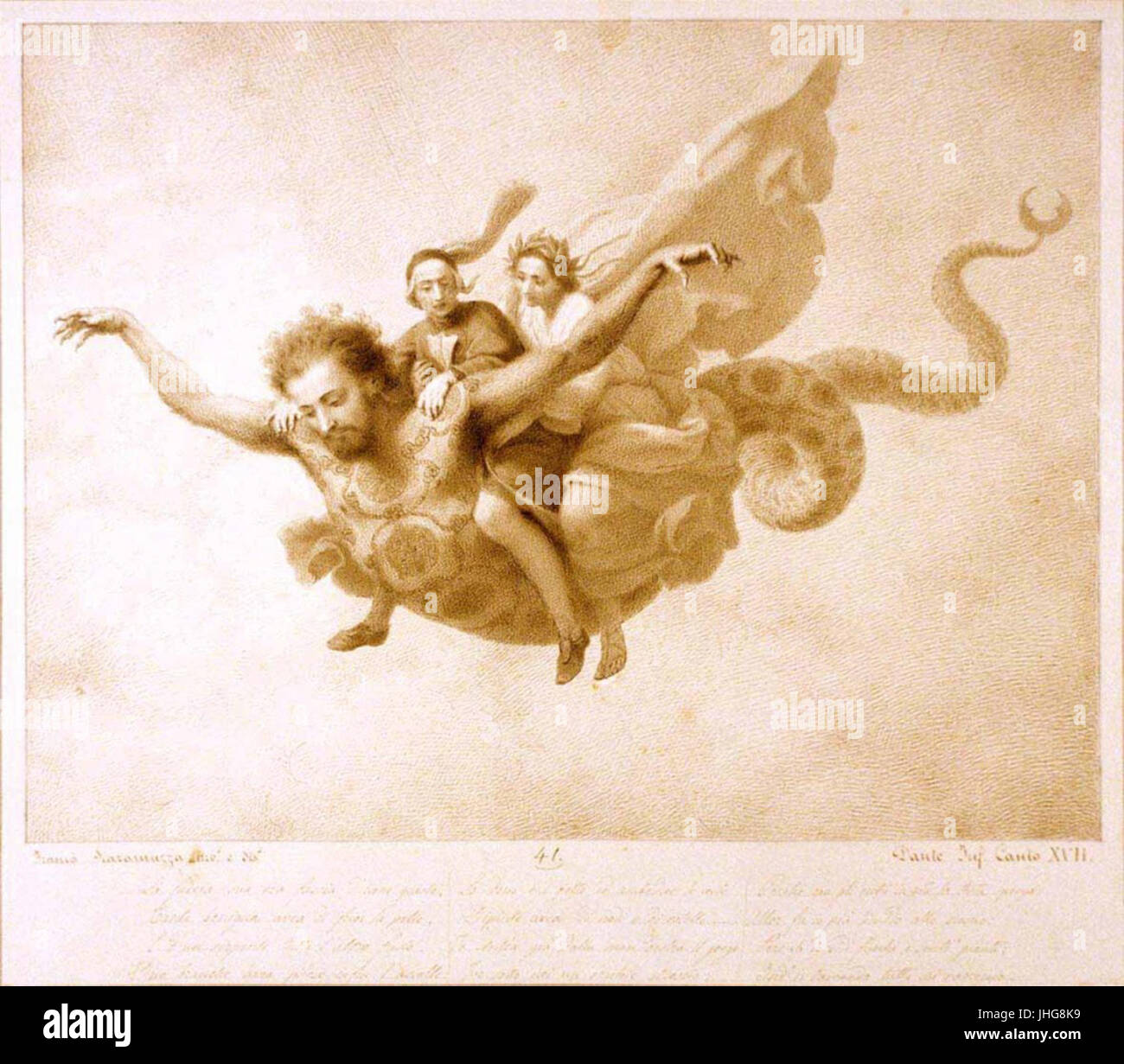 Francesco Scaramuzza - Inferno, Canto XVII Stock Photo - Alamy