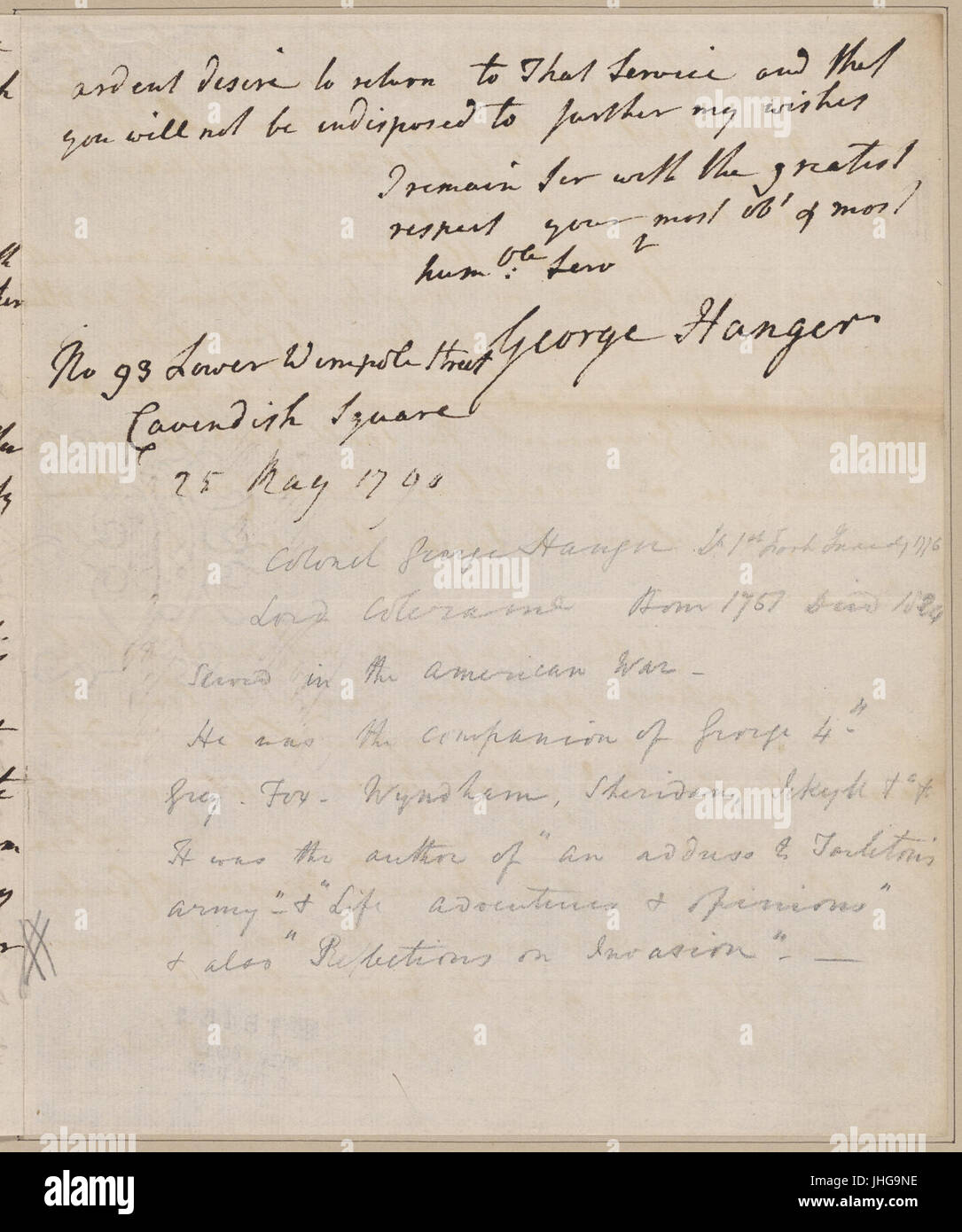 George cavendish square hi-res stock photography and images - Alamy