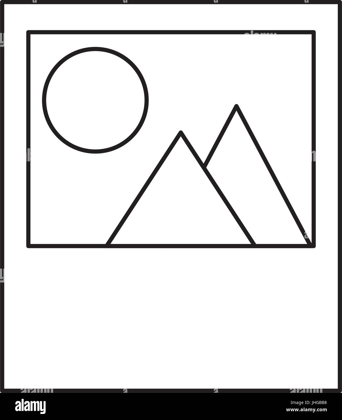 Picture landscape symbol icon vector illustration graphic design Stock ...