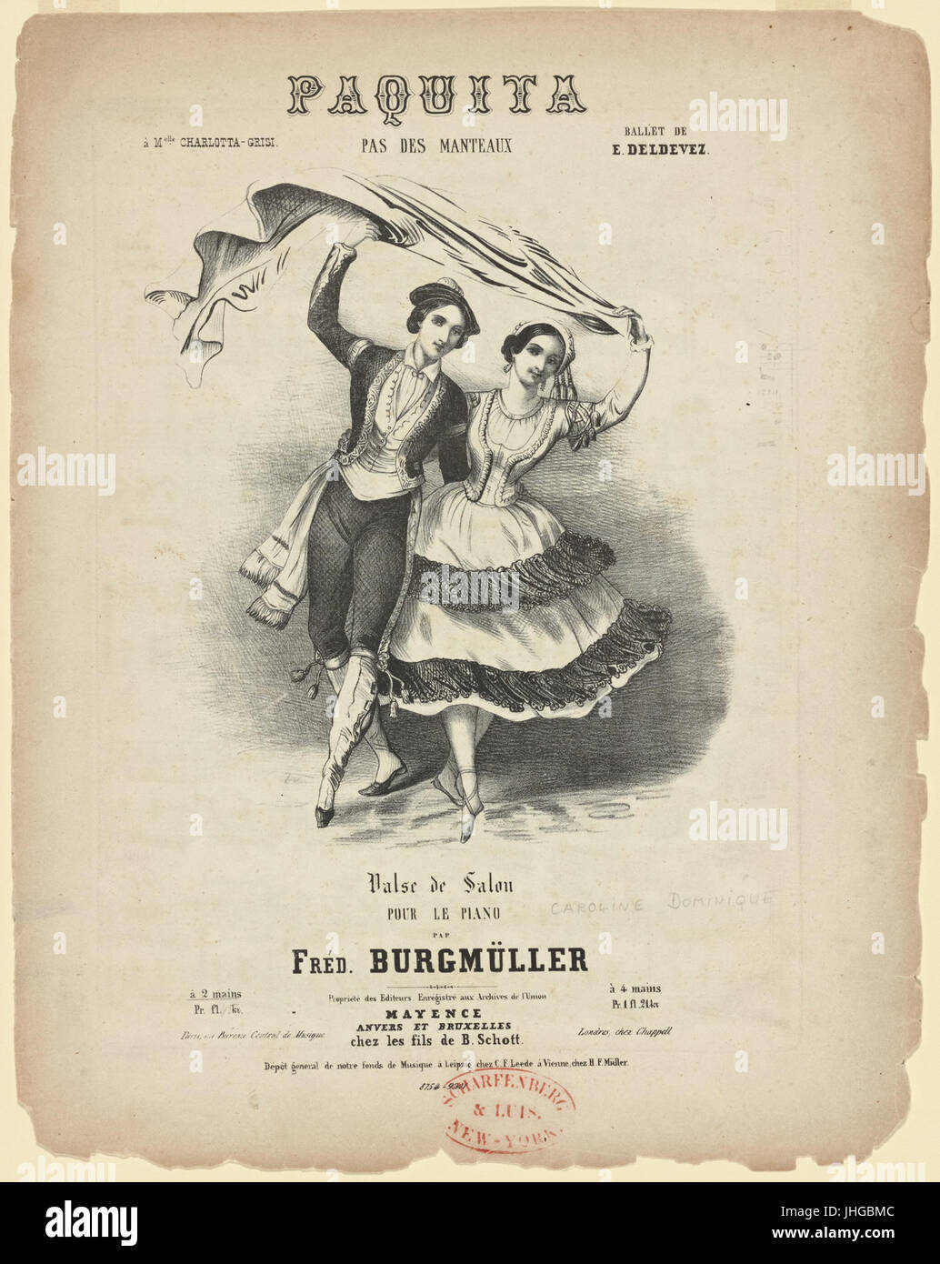 Ballet and opera images on 19th-century music covers (NYPL b19590732 ...