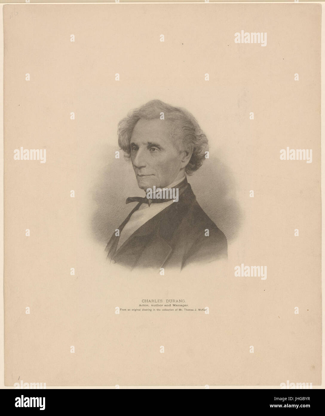 Charles Durang, actor, author and manager (NYPL b20170976-5236168 Stock ...