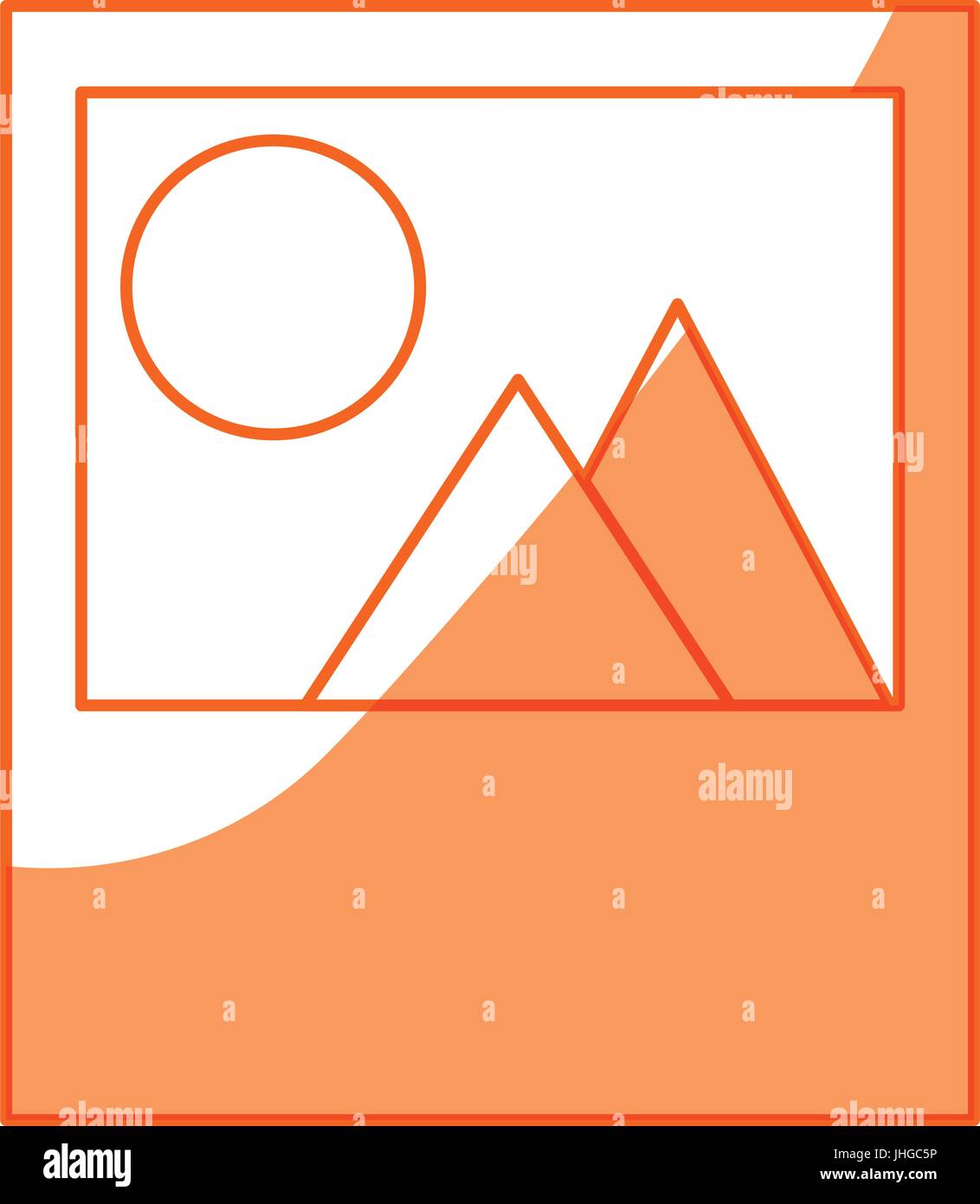 Picture landscape symbol icon vector illustration graphic design Stock ...