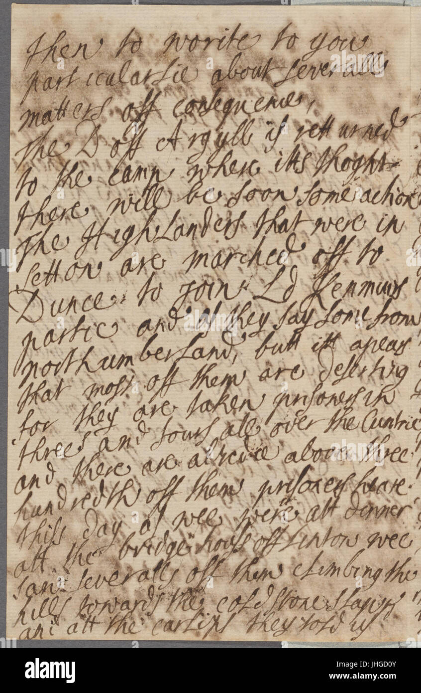 This letter from the Marquess of Annandale, a Scottish noble, to John ...