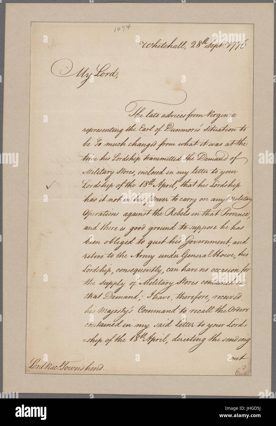 Lord george germain hi-res stock photography and images - Alamy