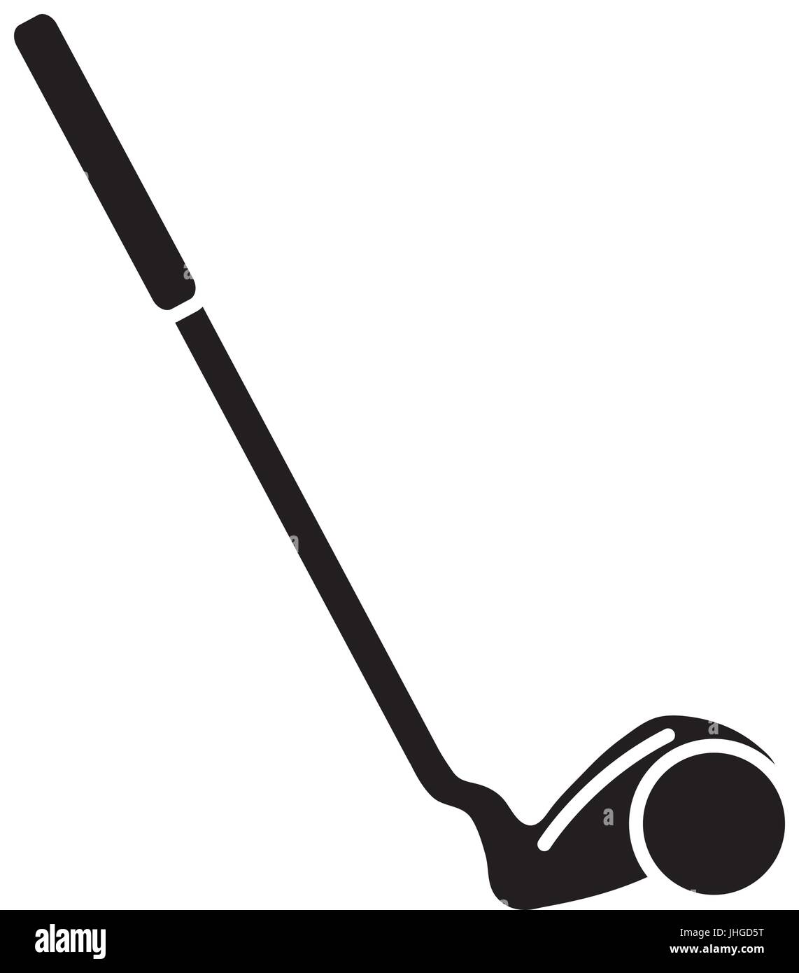 golf stick icon over white background vector illustration Stock Vector ...