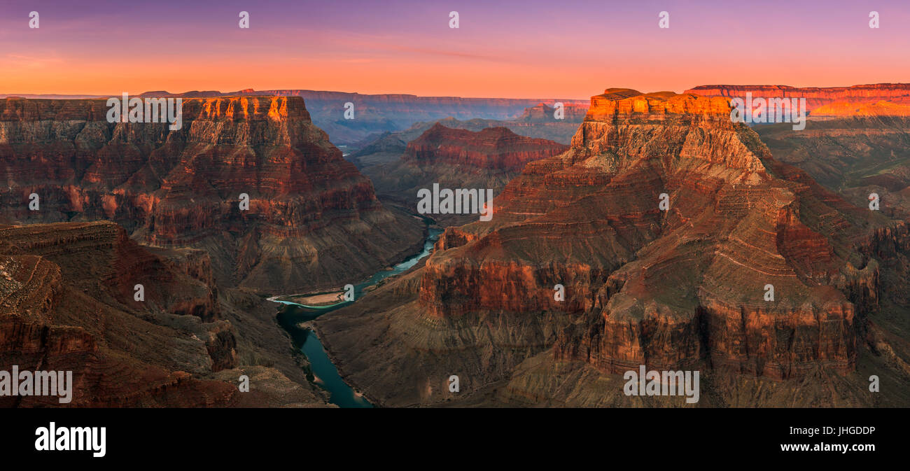 Confluence of the Main and Little Colorado rivers, Grand Canyon ...