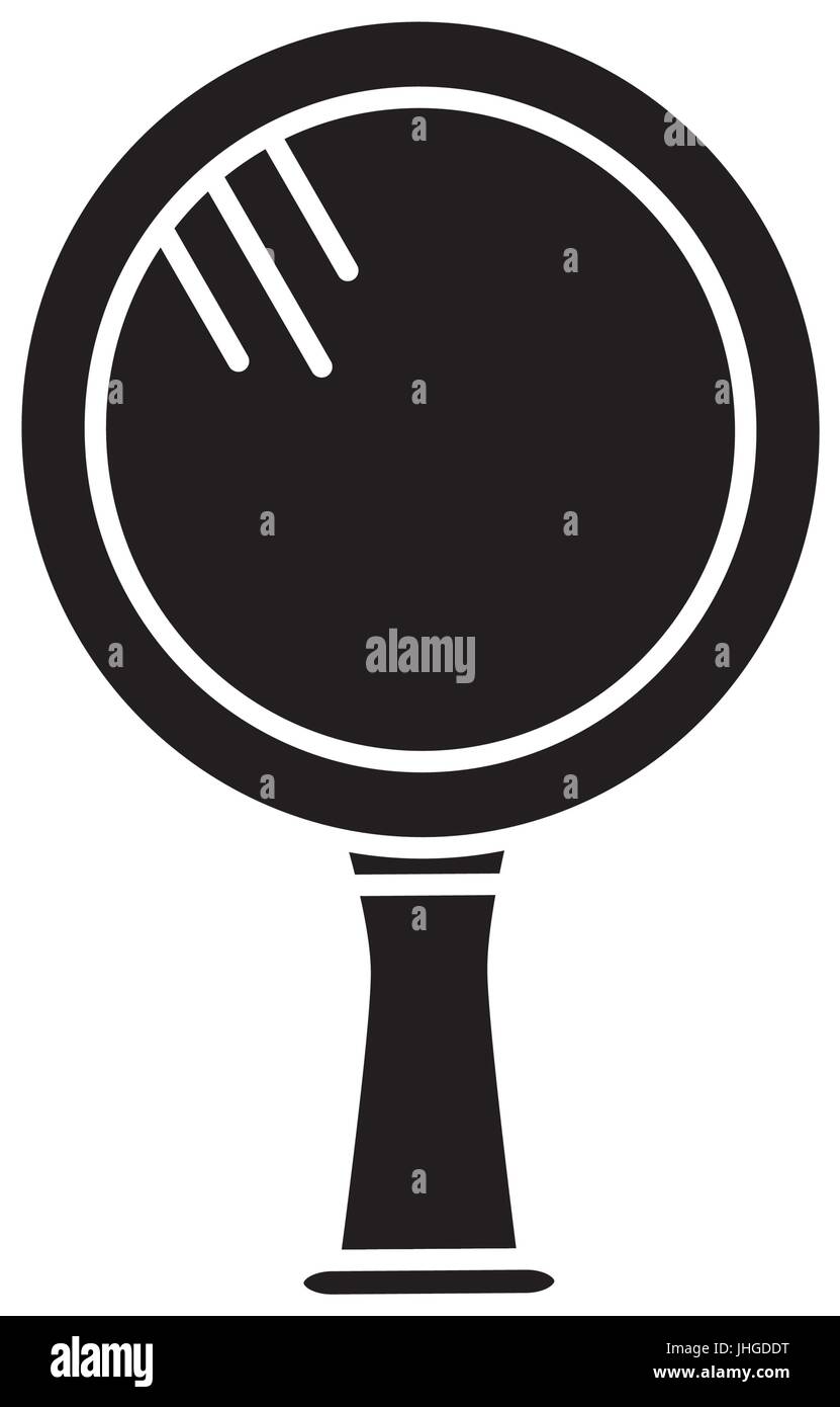 hand mirror icon over white background vector illustration Stock Vector ...