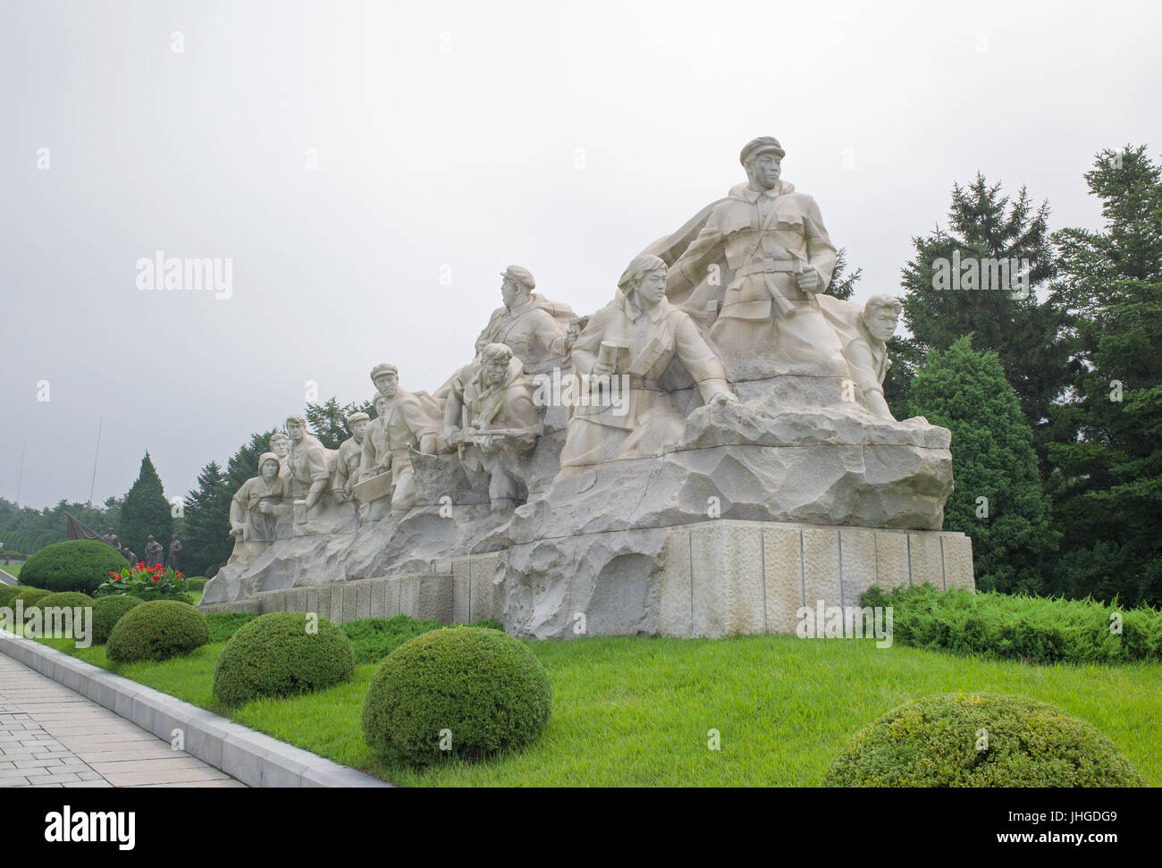 Stone statue commemorating fighting forces in Revolutionary Martyrs ...