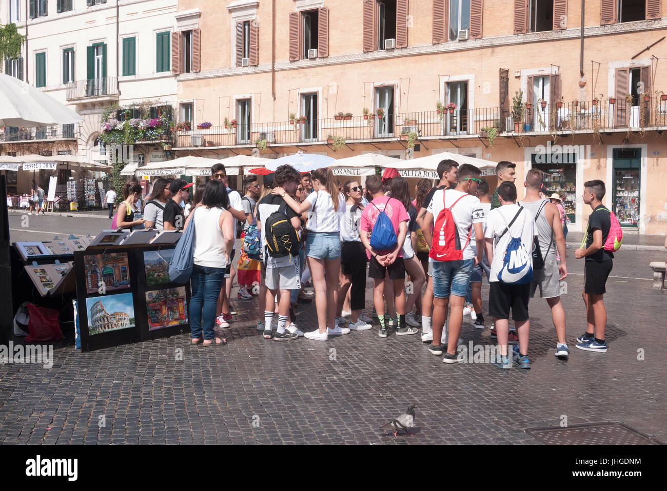 Students visiting italy hi-res stock photography and images - Alamy