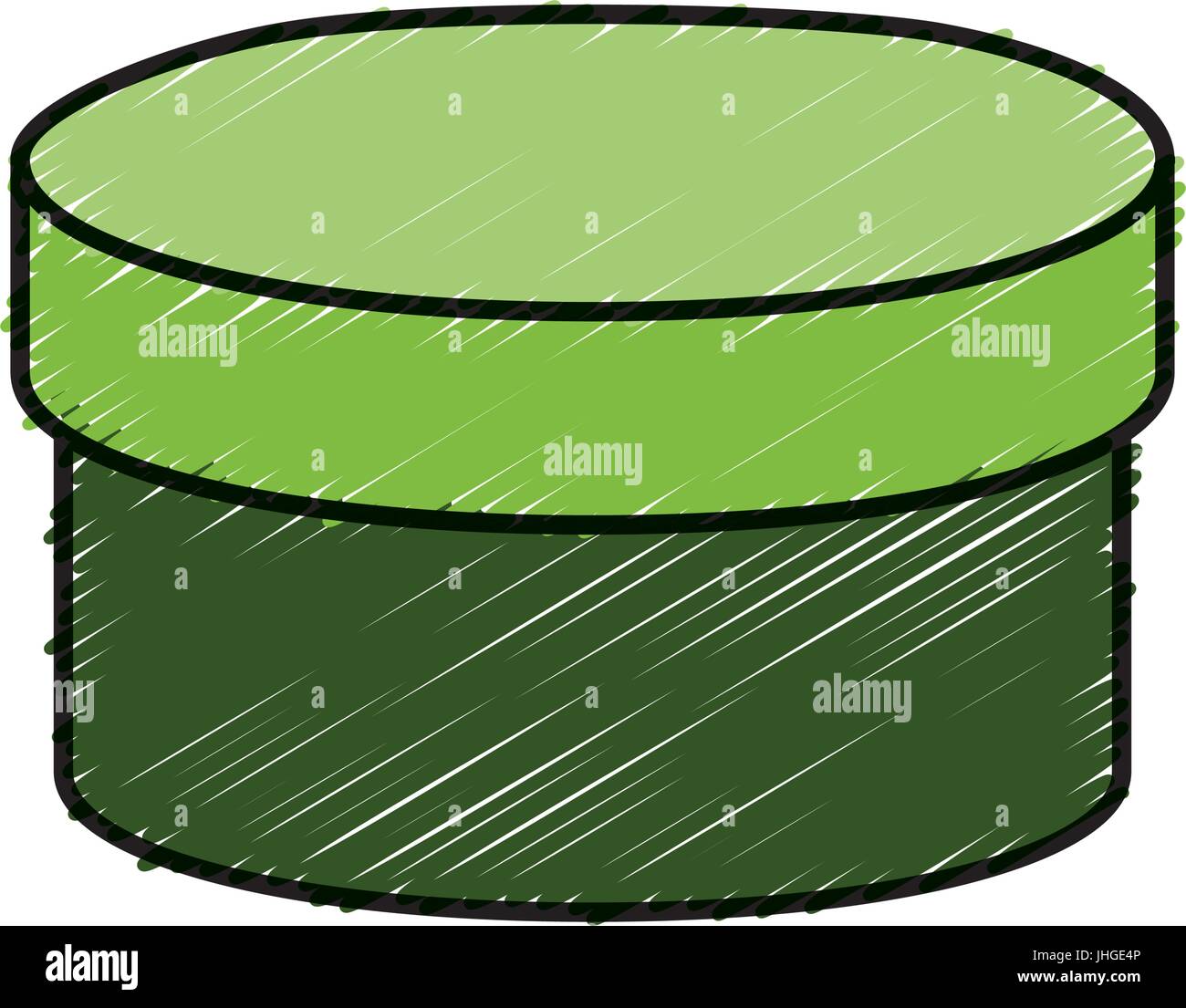 carton box in circle shape icon over white background vector ...