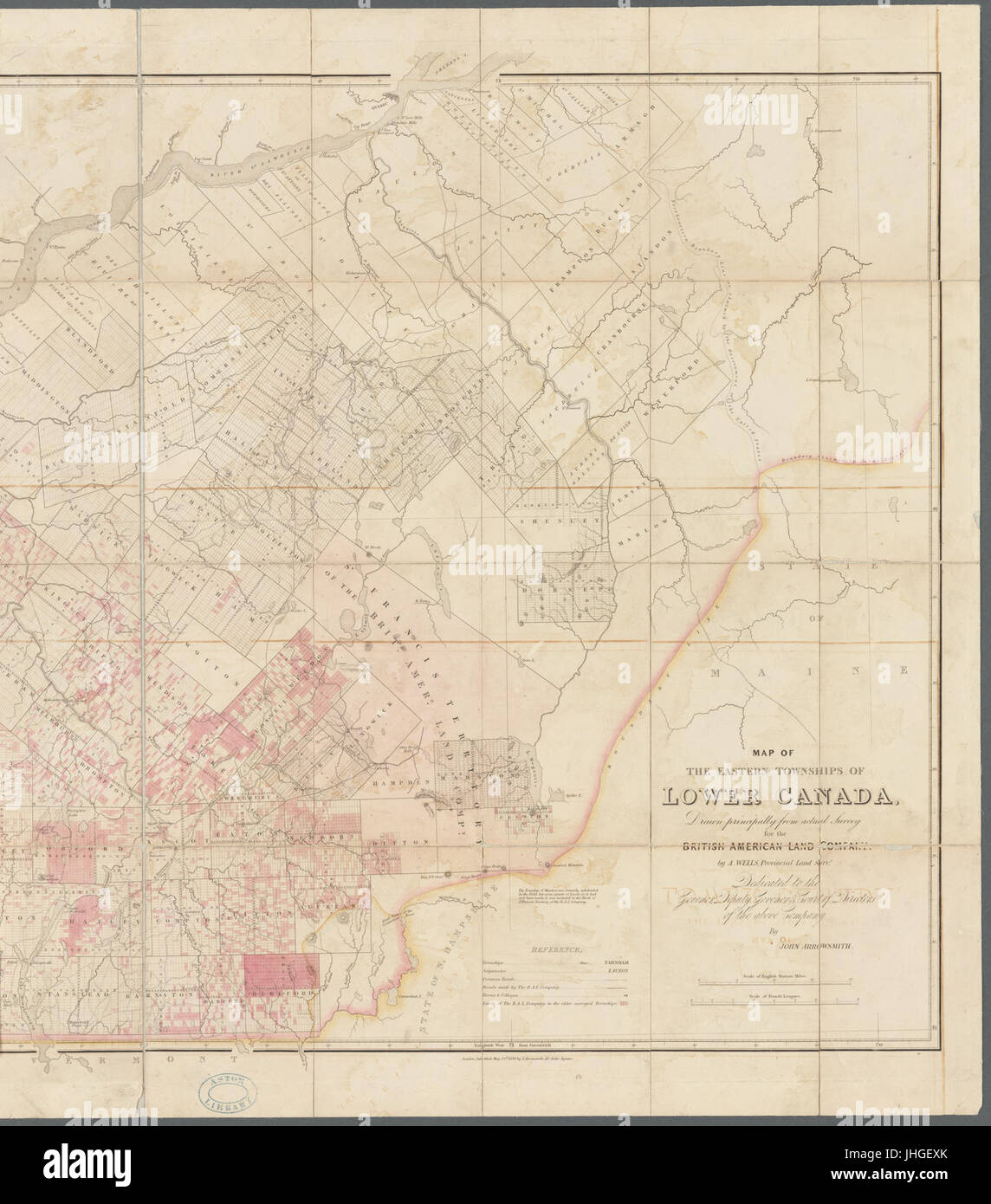 Map of the eastern townships of Lower Canada drawn principally from ...