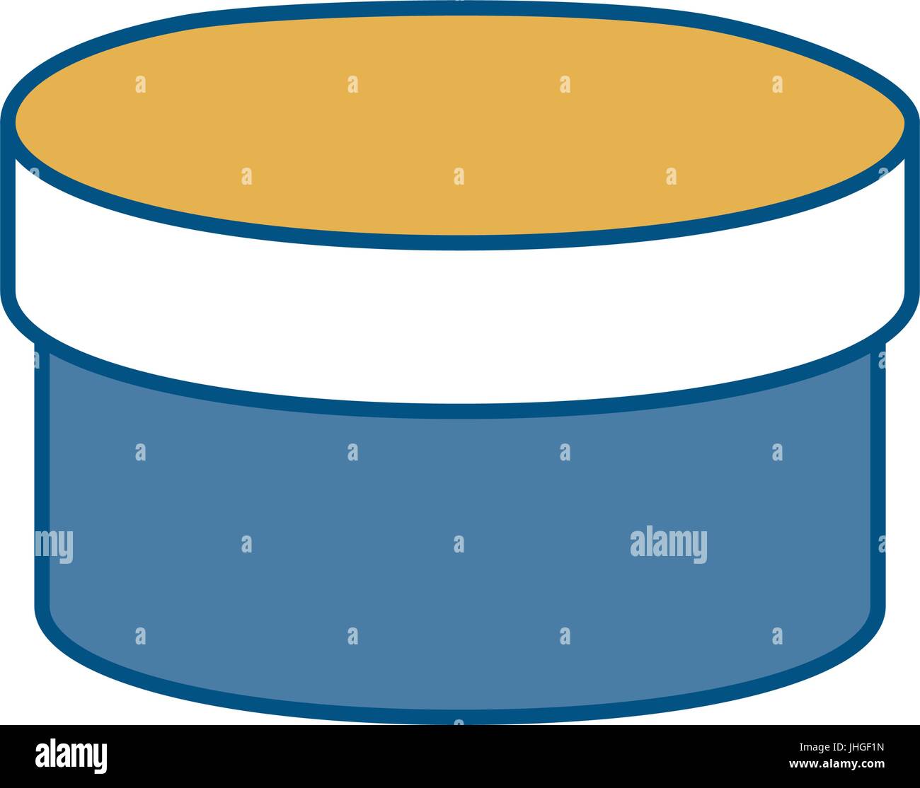 carton box in circle shape icon over white background vector ...