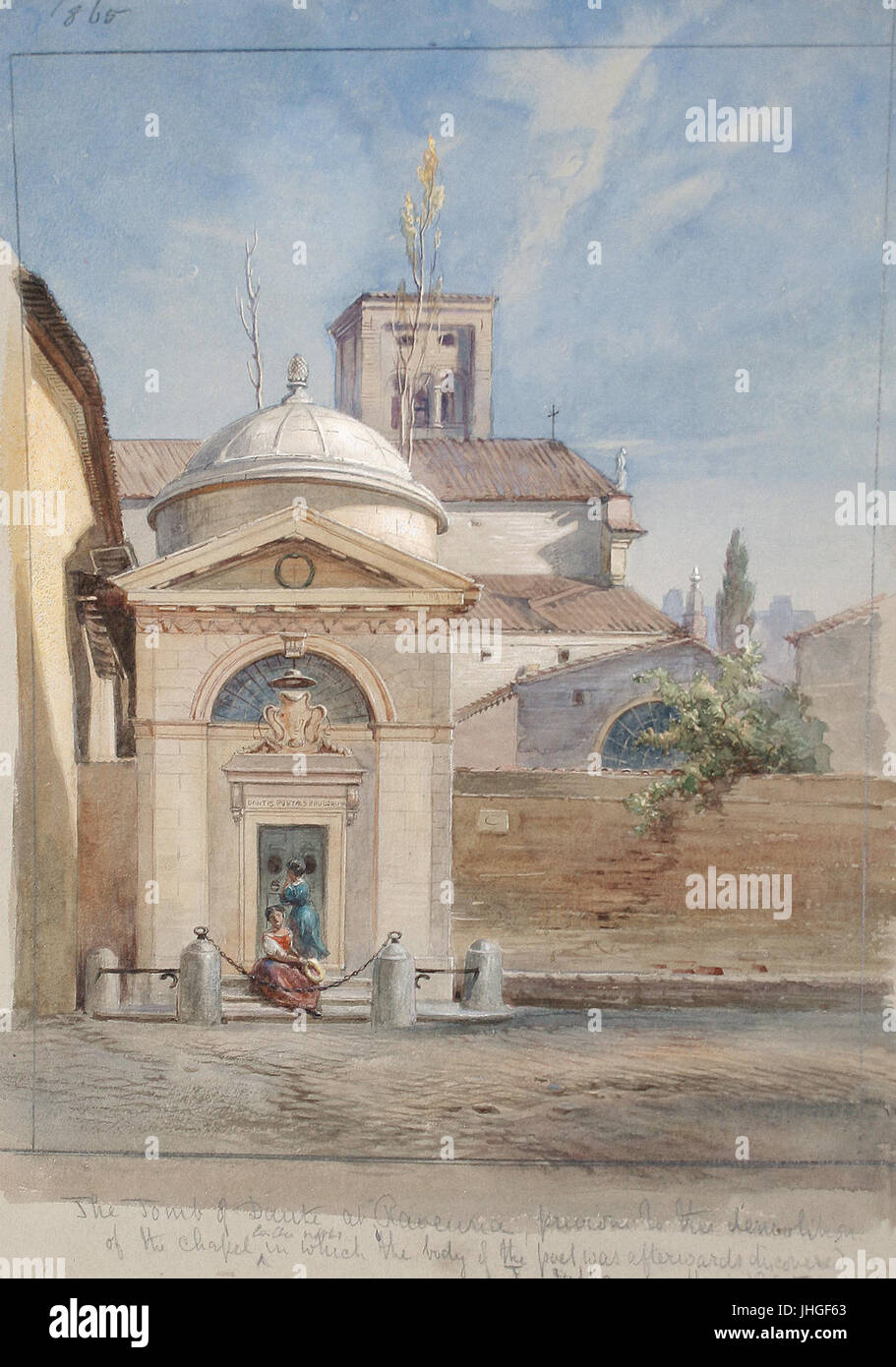 Frank Dillon - The Tomb of Dante at Ravenna Stock Photo - Alamy