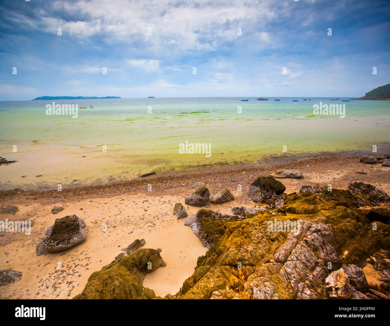 beach sea wave landscape Stock Photo - Alamy