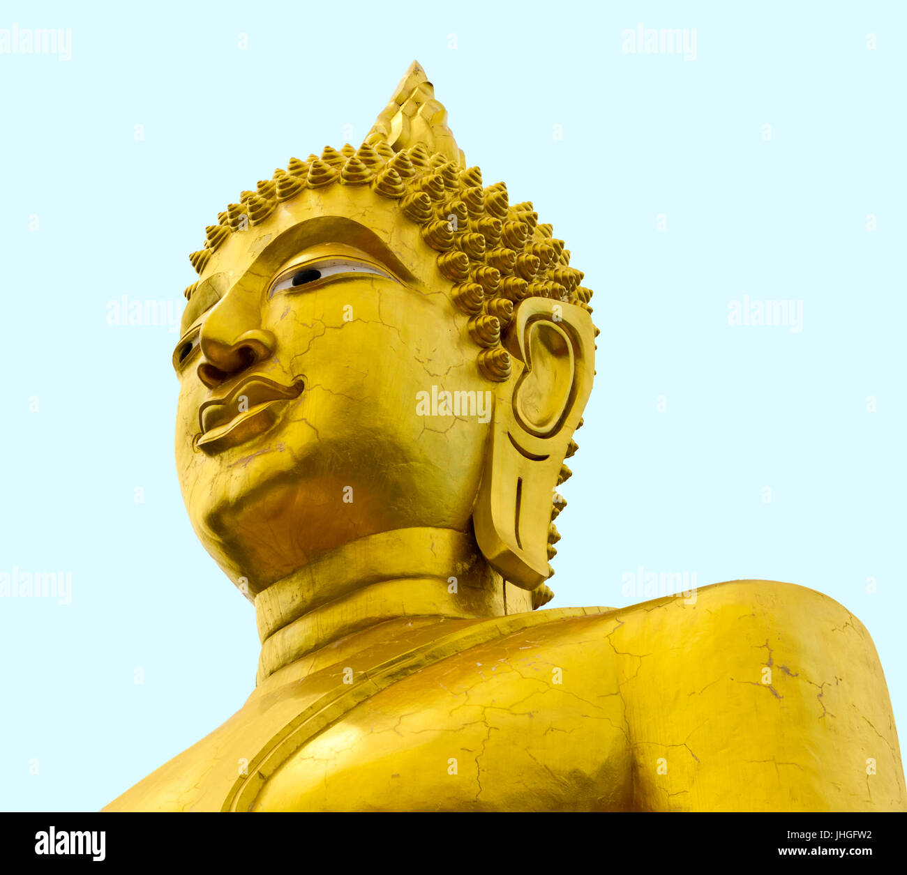 Gold face statue hi-res stock photography and images - Alamy