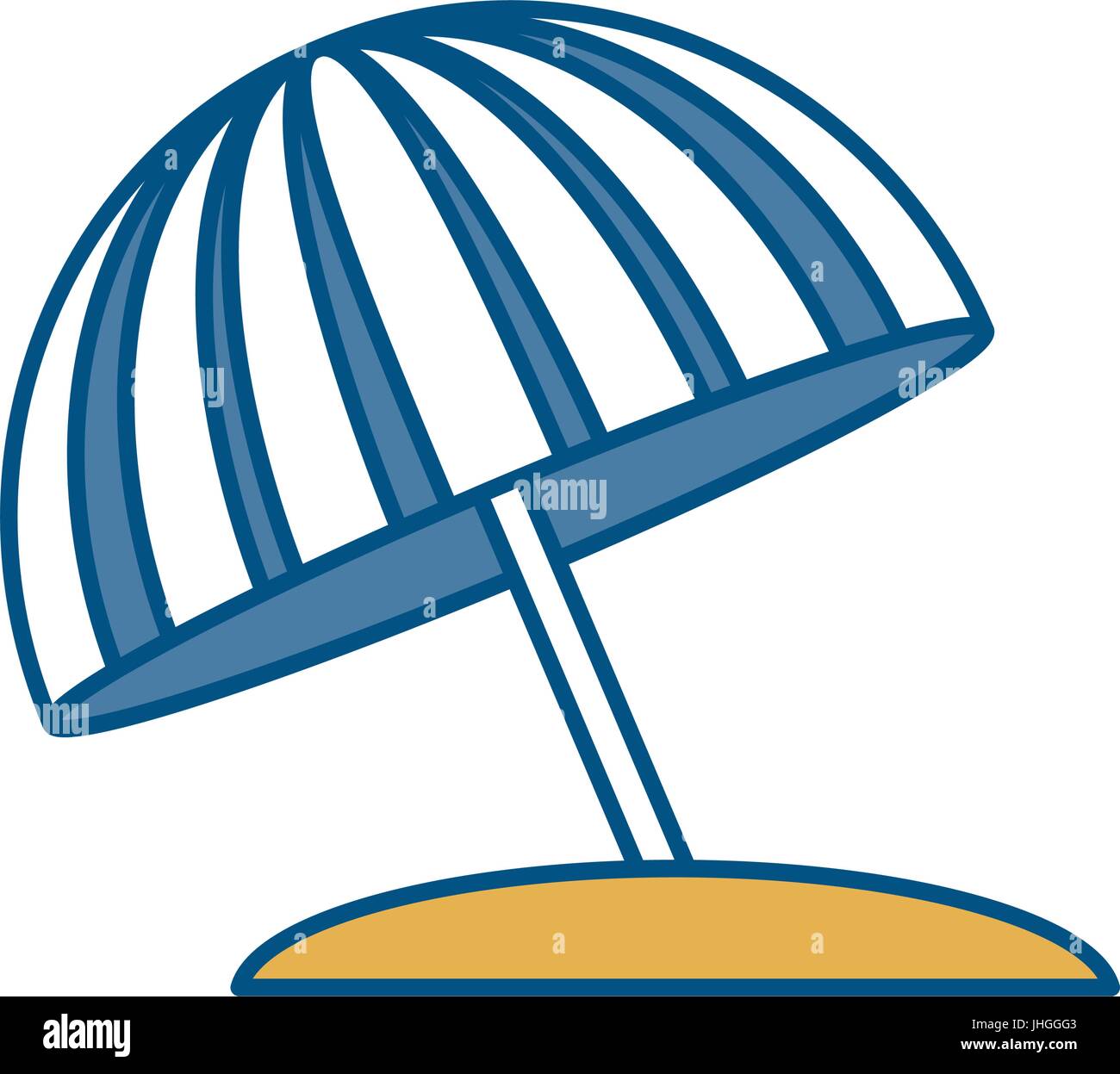 Beach parasol icon over white background vector illustration Stock ...