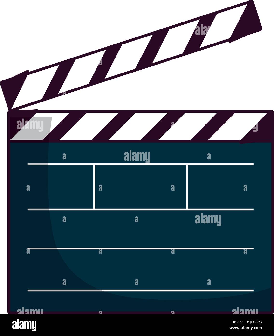 clapboard icon over white background vector illustration Stock Vector ...