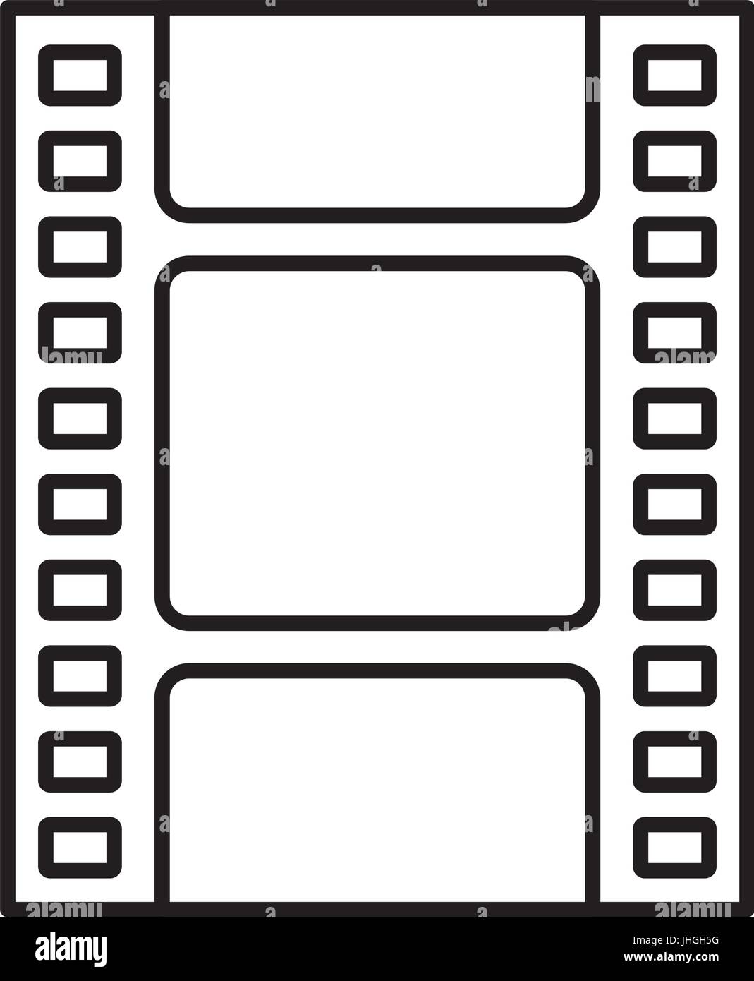 cinema film tape icon over white background vector illustration Stock ...