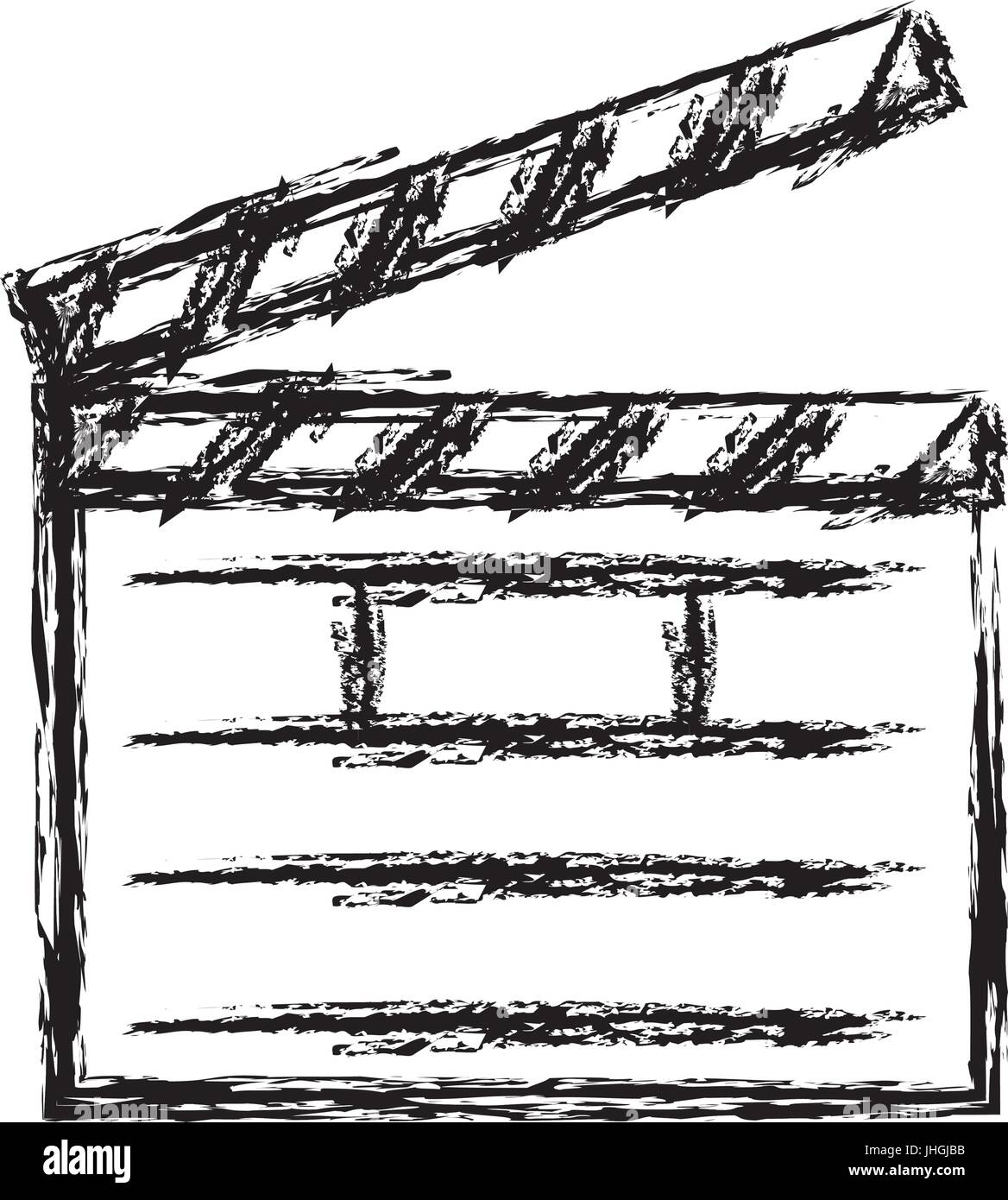 clapboard icon over white background vector illustration Stock Vector ...