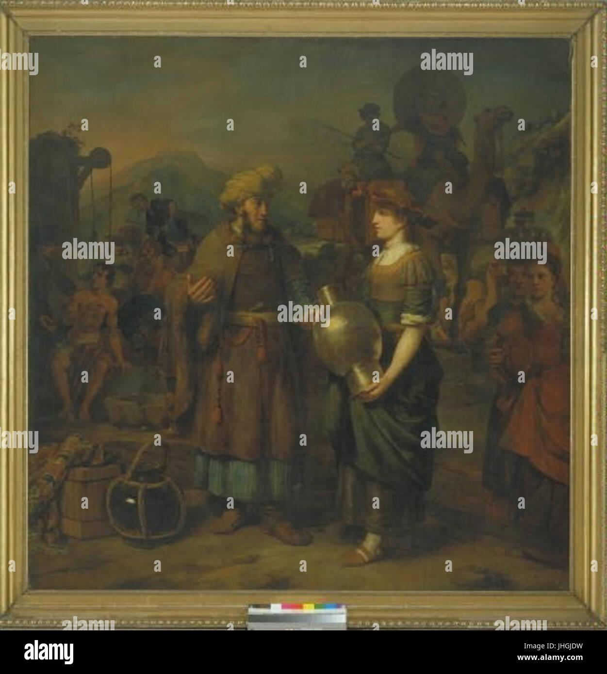 Gerbrand van den Eeckhout 1621-1674 - Rebeka a Elieser u studny Stock ...