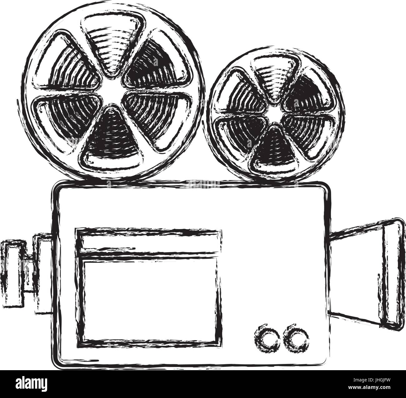 cinema camera icon over white background vector illustration Stock ...