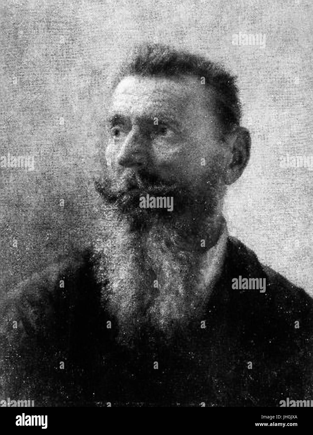 Lev Lerch 1856-1892 - Podobizna muze s plavym plnovousem Stock Photo ...
