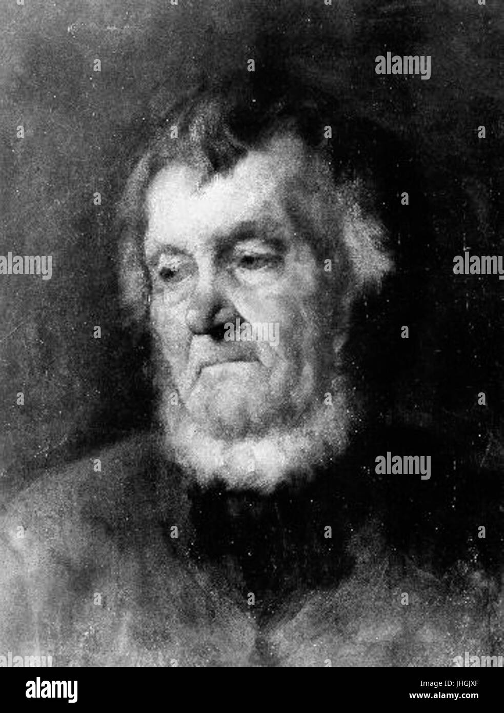 Lev Lerch 1856-1892 - Hlava starce s licousy Stock Photo - Alamy