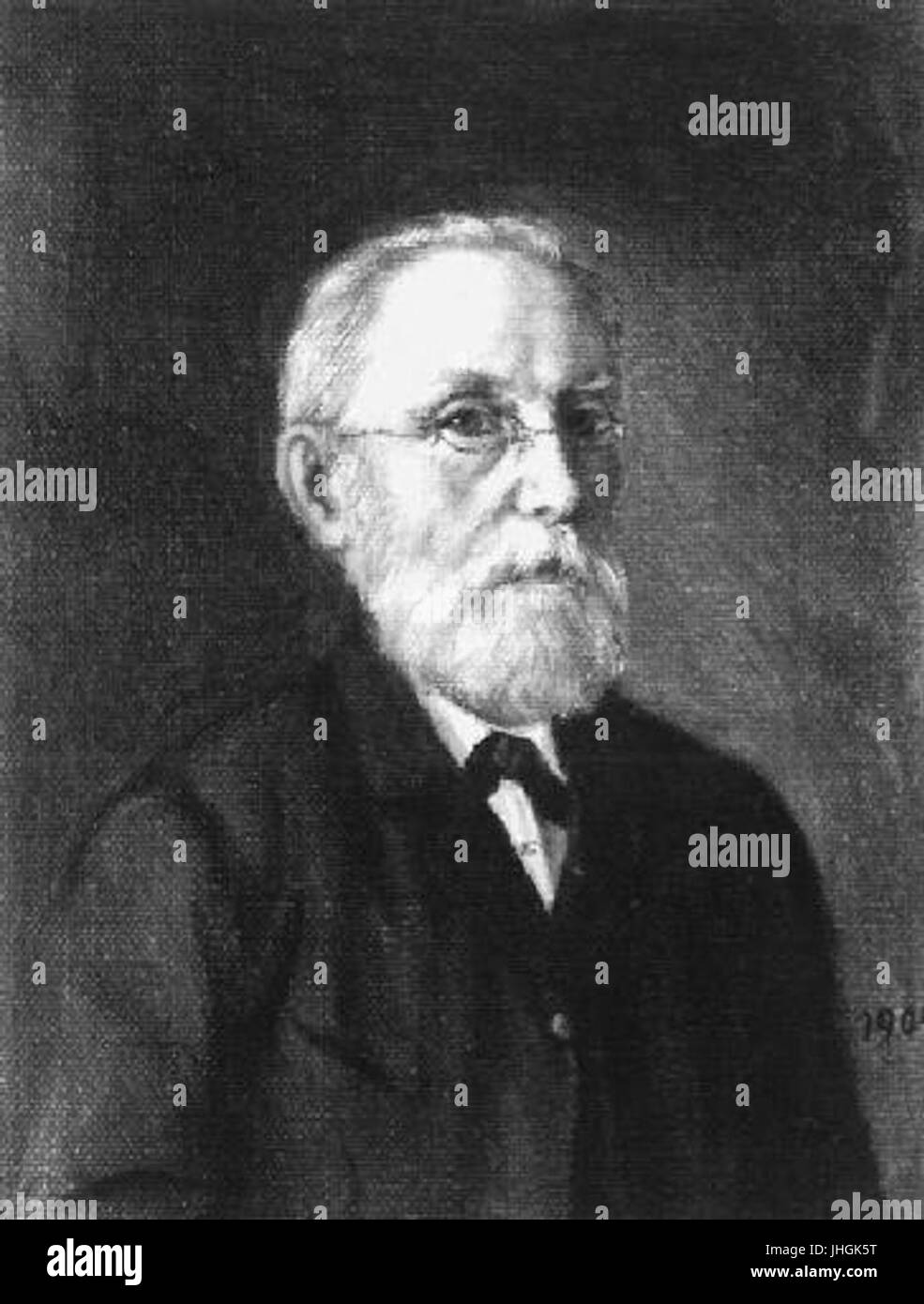 Josef Scheiwl 1833-1912 - Vlastni podobizna Stock Photo - Alamy