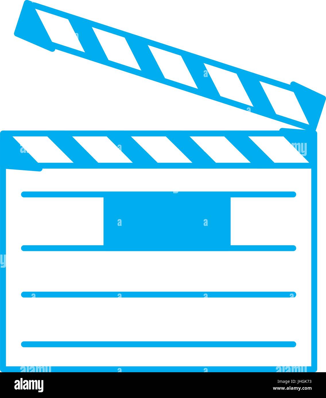 clapboard icon over white background vector illustration Stock Vector ...