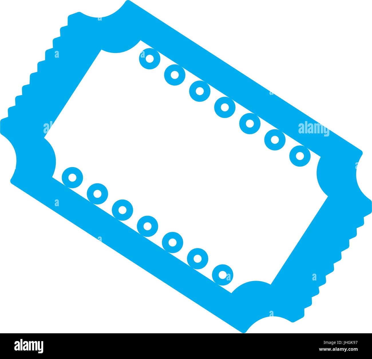 ticket icon over white background vector illustration Stock Vector ...