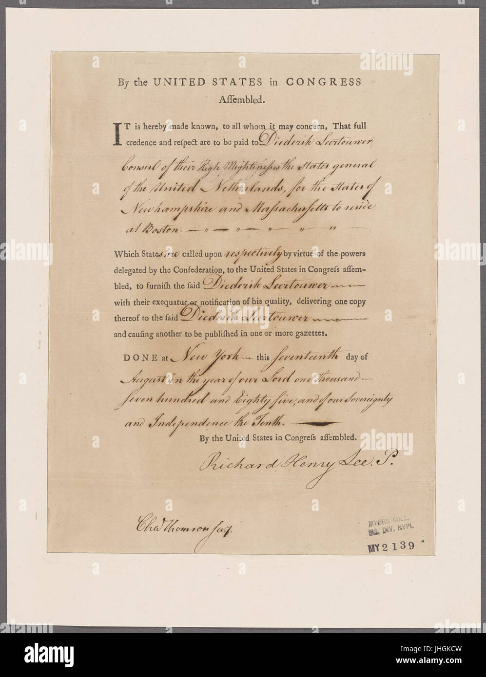 Richard henry lee hi-res stock photography and images - Alamy