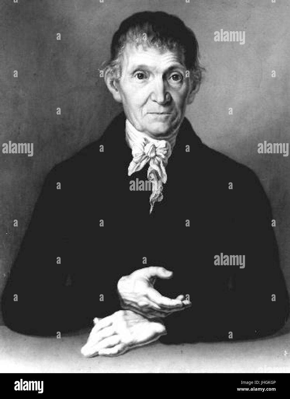 Jacob Ginzel 1792-1862 - Podobizna muze Stock Photo - Alamy