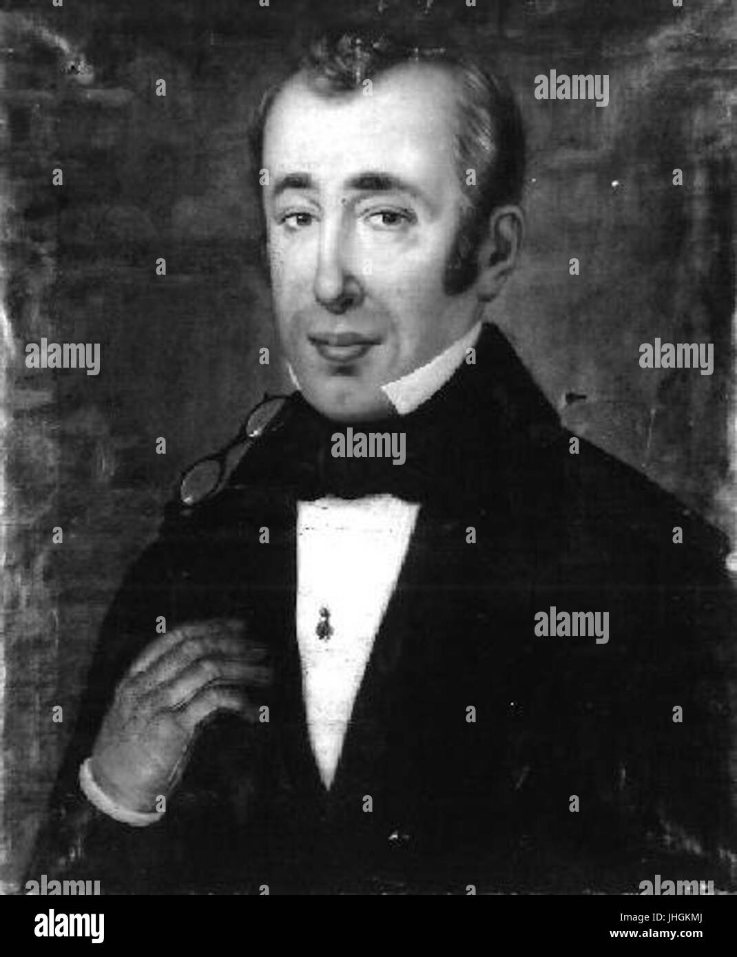 Martin Tejcek 1781-1849 - Portret pana s lornonem Stock Photo - Alamy